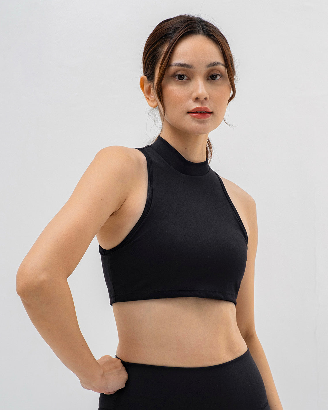 Motion Cloud Mockneck Bra | miniletics